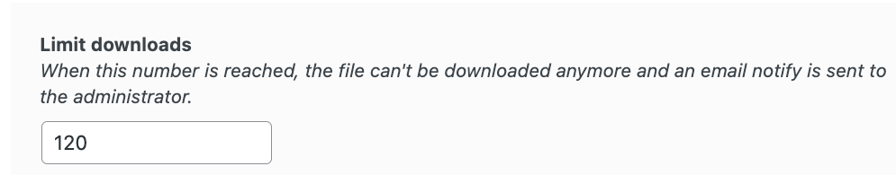 How to Limit the Number of Downloads Per File – Shared Files PRO