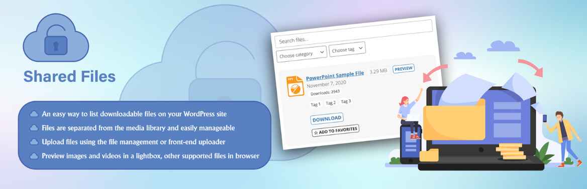 How to Add Downloadable Files to Blog Posts in WordPress - Shared Files PRO