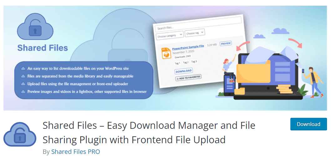 File Management Plugin for WordPress | Shared Files - Shared Files PRO